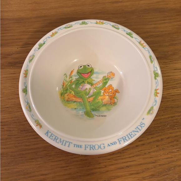 Eden | Dining | Kermit The Frog And Friends Vintage Plastic Childs Bowl ...